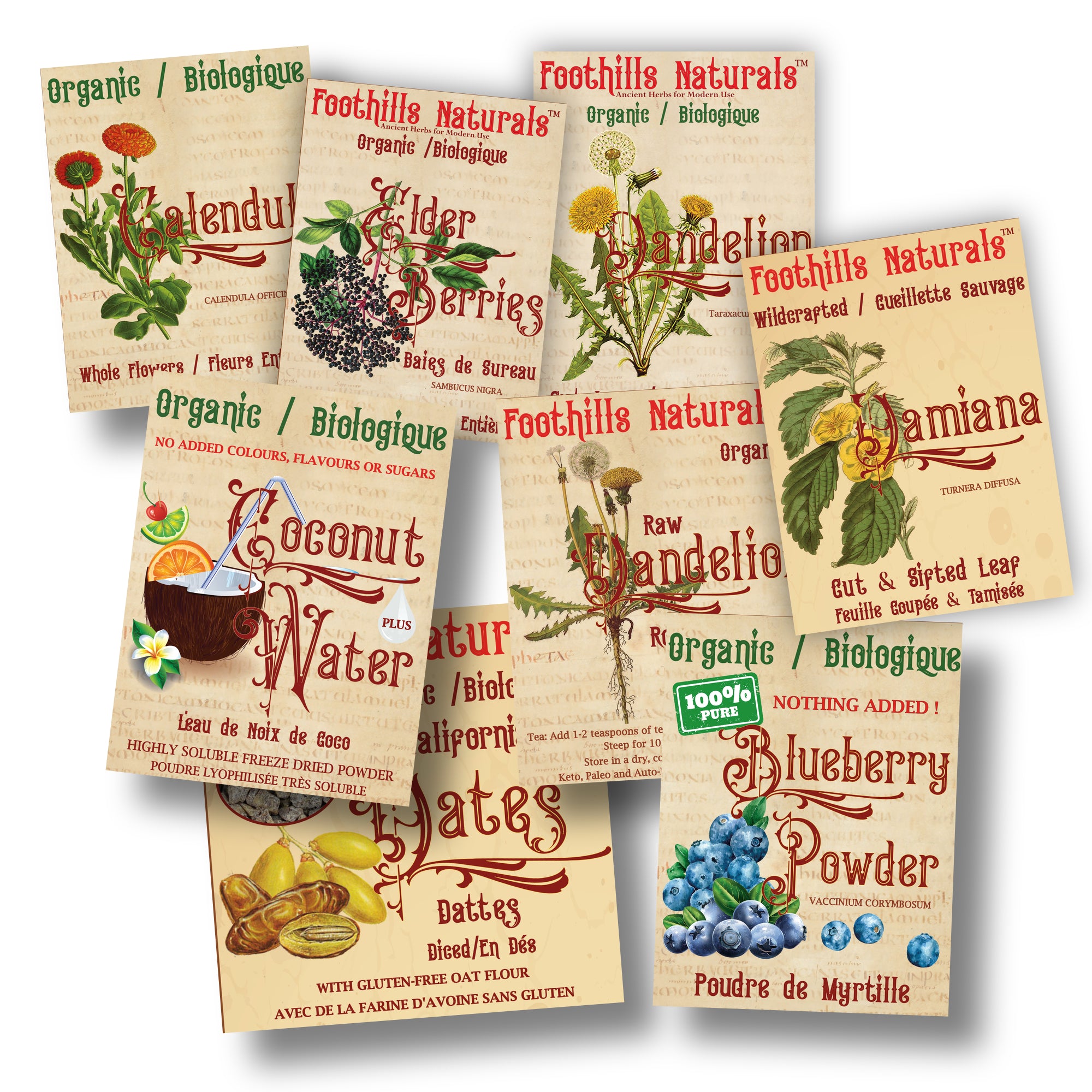 Jar Labels approximate size 10cm x 9cm (4" x 3.5") – Foothills Naturals