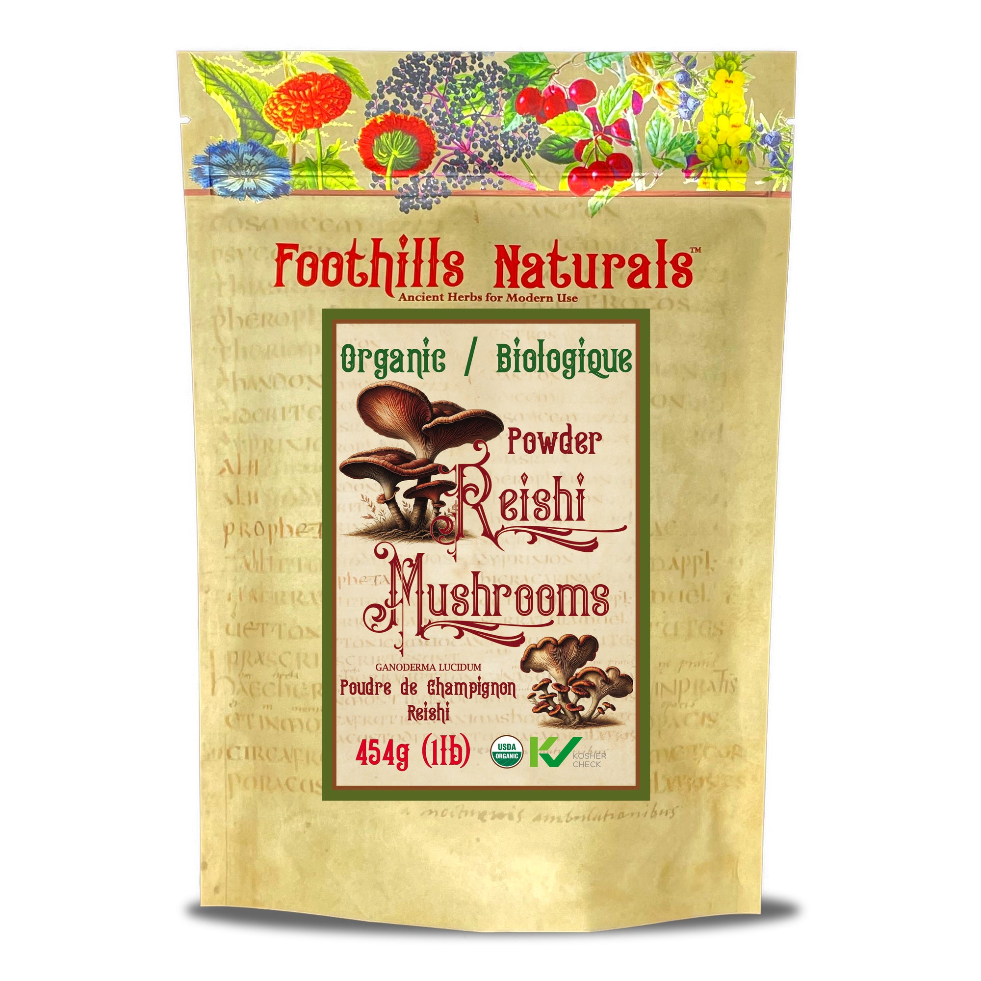 Reishi Mushroom Powder Organic – Foothills Naturals